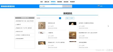 基于springbootvue宠物医院管理系统的设计与实现 Csdn博客