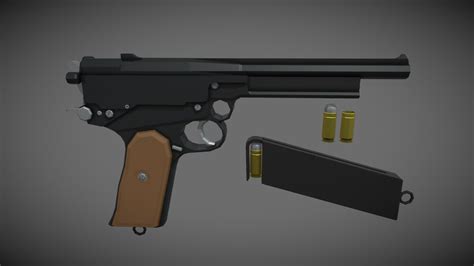 Low Poly Mars Automatic Pistol Download Free 3d Model By D U Du1701