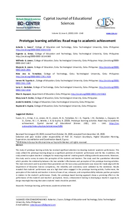 Pdf Prototype Learning Activities