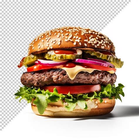 Classic Cheeseburger Premium Ai Generated Psd