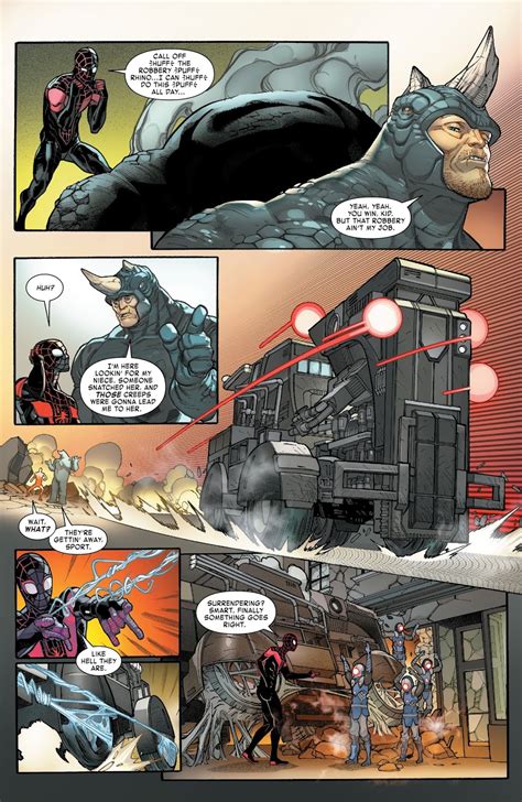 Spider Man Miles Morales Vs The Rhino Comicnewbies