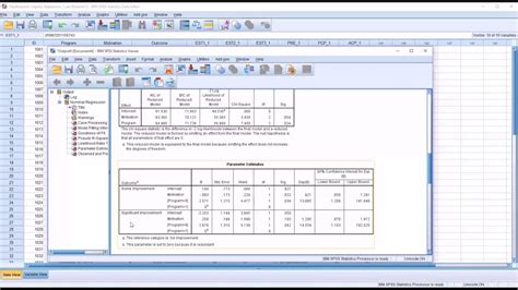 Multinomial Logistic Regression With One Dichotomous And One Continuous