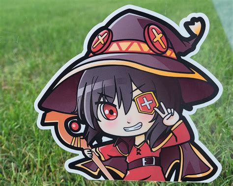 Konosuba Megumin Car Sticker Anime Sticker Laptop Sticker Etsy