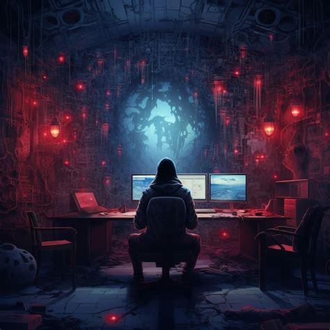 Premium Ai Image Online Security Technology Hacking Background