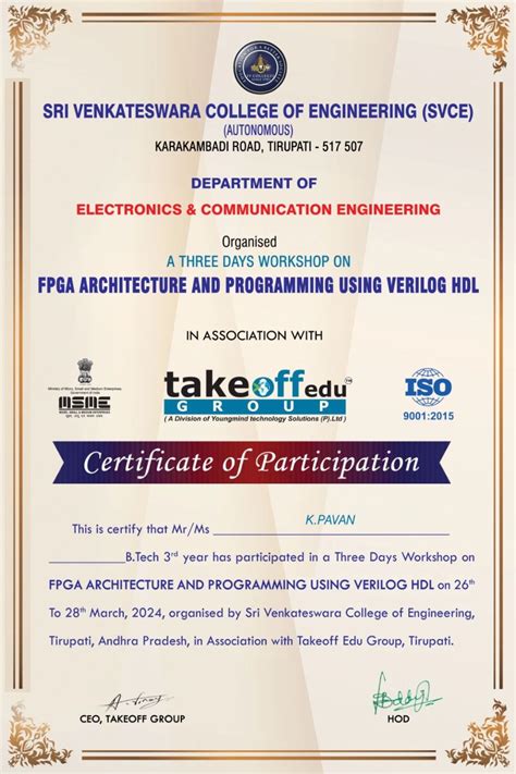 Kavali Pavan On Linkedin Fpga Veriloghdl Electronicsengineering Workshop