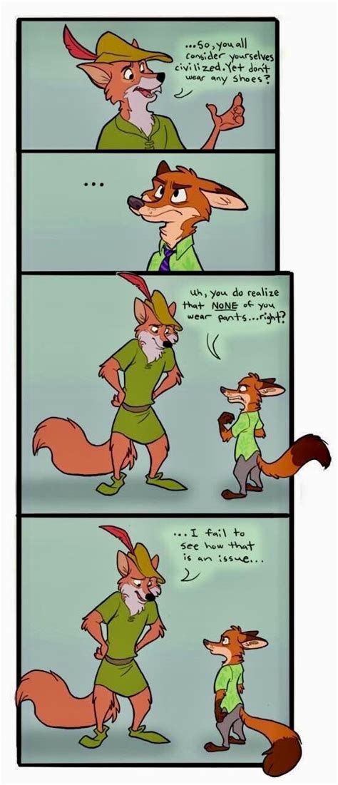 Nick Wilde Meets Robin Hood One Legendary Fox To A Future Fox Legend