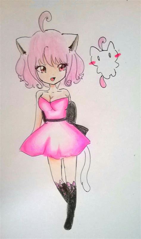 Pink Neko Girl By Danielablue33 On Deviantart