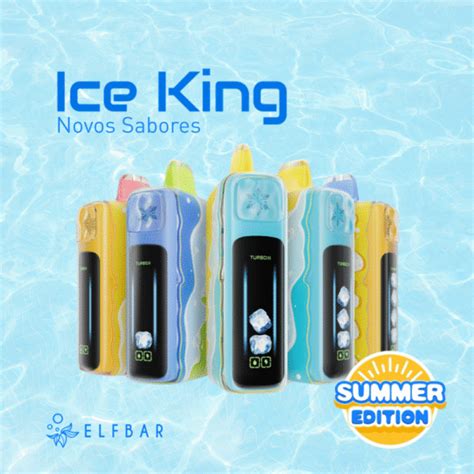 Elfbar Ice King 40k Summer Edition Lançamento 40000 Puffs Novos Sabores De Verão Elfbar Brasil
