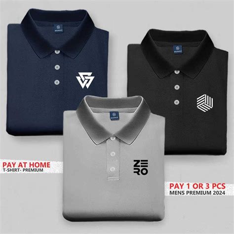 Jual Ready Stock Buy 1 Get 3 Pcs Kerah Polos Polo Strip Artice Kaos