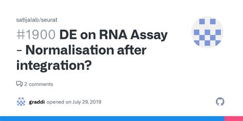 De On Rna Assay Normalisation After Integration · Issue 1900 · Satijalabseurat · Github