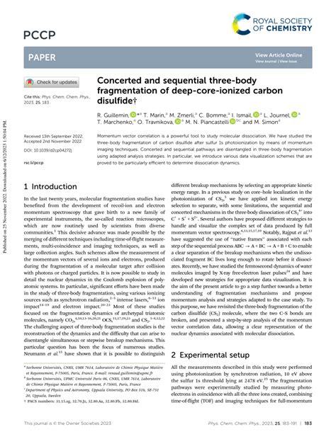 Pdf Concerted And Sequential Three Body Fragmentation Of Deep Core