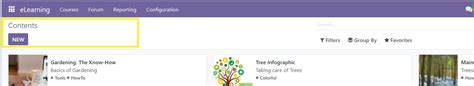 Creating New Content In Odoo 16 E Learning App Odoo V16 Community
