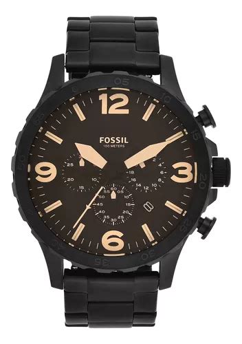 Reloj Cronógrafo De Cuarzo Fossil Nate Jr1356 Para Hombre Meses Sin
