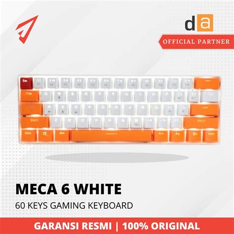 Jual Digital Alliance Keyboard Meca 6 White 60 Layout Size Shopee Indonesia