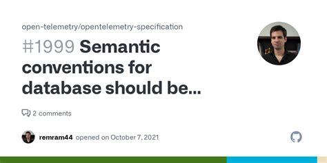 Semantic Conventions For Database Should Be Explicit About Parameters