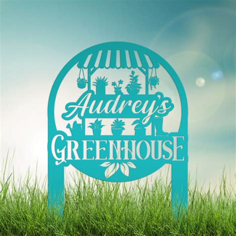 Greenhouse Design Metal Yard Stake