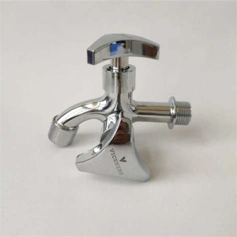 Jual Kran Cabang Shower Mesin Cuci Double Stainless Keran 1 2 Inci