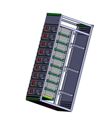 抽拉式多仪表箱控制柜 SOLIDWORKS 2014 模型图纸下载 懒石网