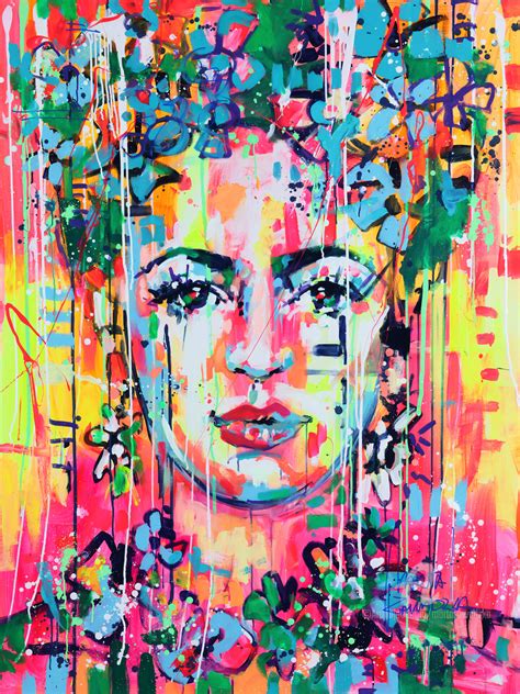 Flowers In Her Hair Peinture Par Marta Zawadzka Artmajeur