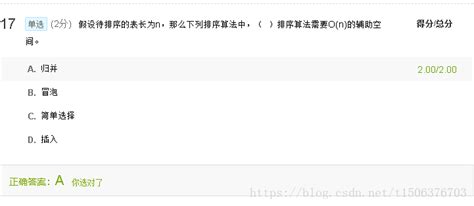 数据结构错题集整理 对于相同的关键字集 如果不同的初始序列 那么创建的二叉排序树也不相同 abin在路上的博客 csdn博客