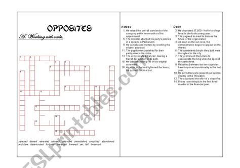 Opposites Verbs Esl Worksheet By Ayaniw