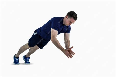 premium photo a fit man doing clapping hands push ups