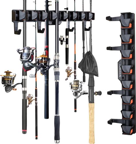 Amazon Vertical Fishing Rod Holders Wall Mounted Simple Deluxe