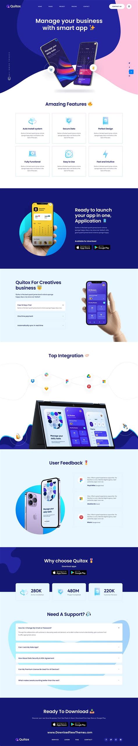 Quitox Software And It Solutions Wordpress Theme