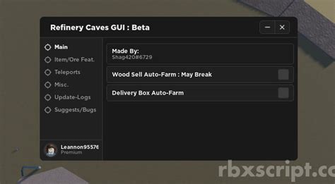 Refinery Caves Auto Farm Walkspeed Box Auto Farm Scripts RbxScript