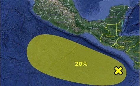 Se Forma Zona De Baja Presión En El Pacífico Con Posibilidades De