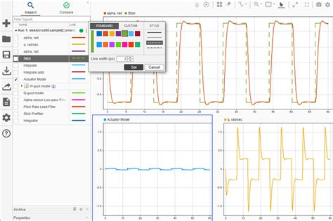 Create Plots Using The Simulation Data Inspector MATLAB Simulink