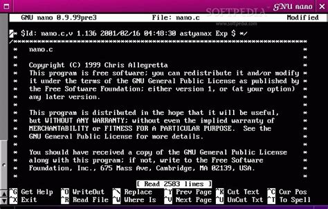 Gnu Nano Download Free Linux 47 Softpedia