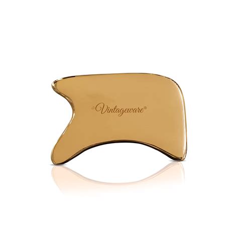 Kansa Gua Sha Massage Tool Board R Shape Vintageware