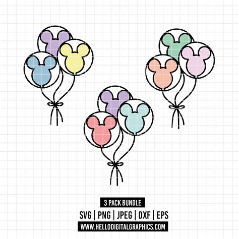 Disneyland Balloons Svg
