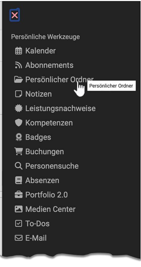 Personal Folders Openolat Documentation