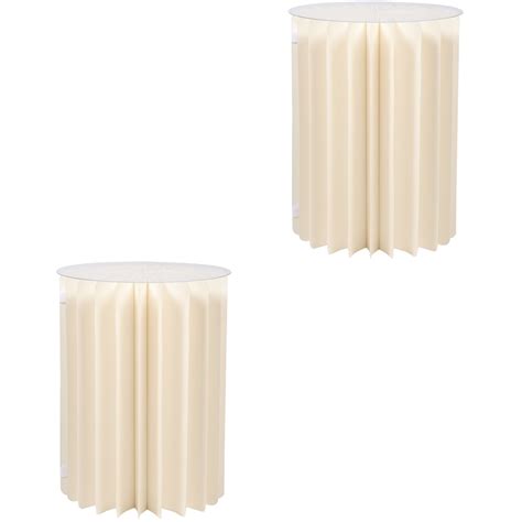 Raindrops 2 Sets Folding Paper Column Stand Wedding Paper Pillar