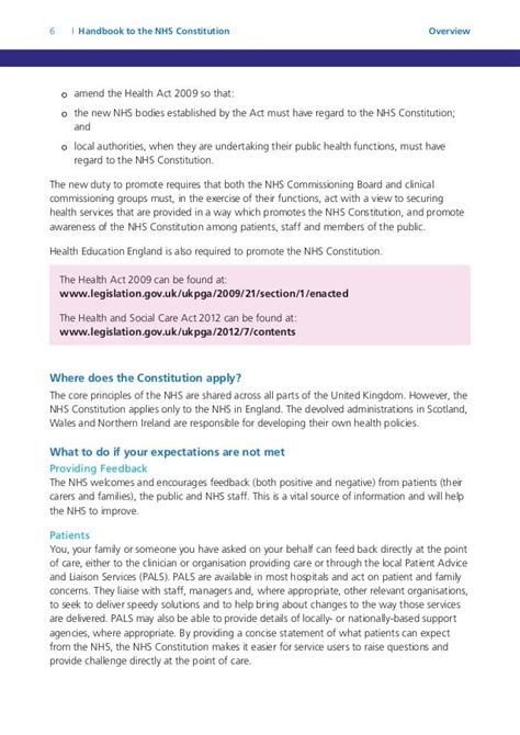 The Nhs Constitution Handbook