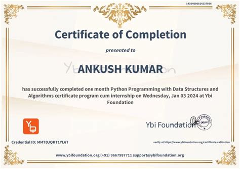 Pythonprogramming Datastructures Algorithms Certificatecompletion Codingjourney Ankush