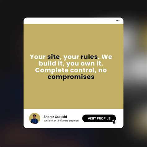 Sheraz Qureshi On Linkedin Webdevelopment Digitalownership