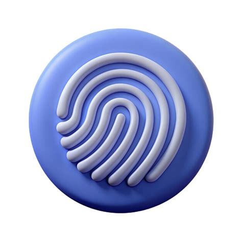 Fingerprint 3d Vector Icon Cartoon Minimal Style Premium Ai Generated Image