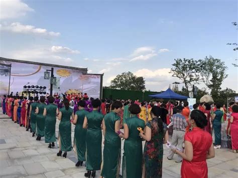 第三届中国旅游春晚千人旗袍秀燃爆中国旗袍小镇 搜狐大视野 搜狐新闻