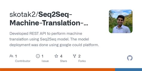 GitHub Skotak2 Seq2Seq Machine Translation Model Kannada To English