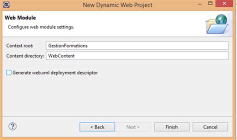 Tutoriel Eclipse Création Projet Web Dynamique War