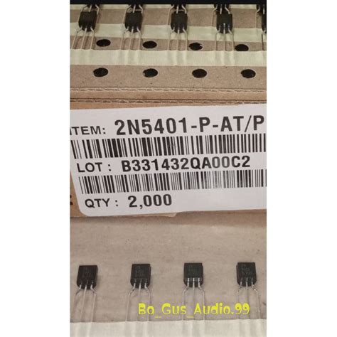 Transistor 2n 5401 Original Kec Roll Shopee Philippines