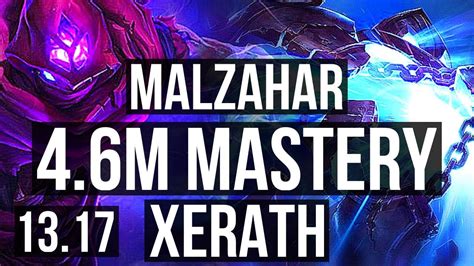 MALZ Vs XERATH MID 4 6M Mastery 1700 Games 0 1 5 KR Master
