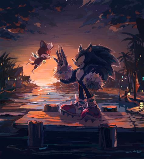 Sonic The Hedgehog Sonic The Werehog And Chip Sonic And 1 More Drawn By Iyo1eavethebus