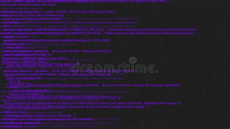 Purple Screen Coding Hacker Concept Animation With Glitch Programming Code Typing Error Stock
