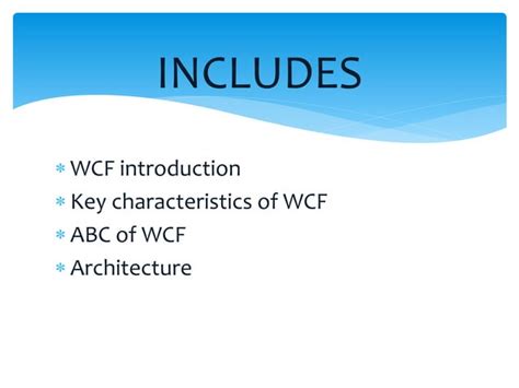 WCF PPT