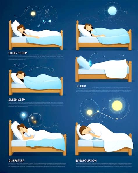 A Diagram Showing The Stages Of Sleep Premium Ai Generated Image