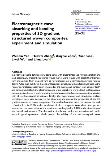 Pdf Electromagnetic Wave Absorbing And Bending Properties Of 3d